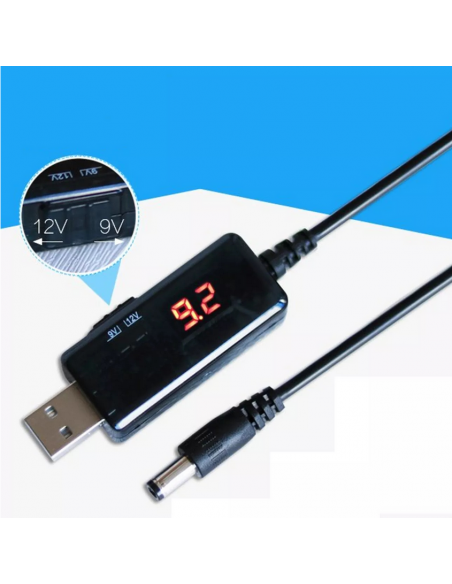 USB Booster Cable (DC5V To DC9V/DC12V)