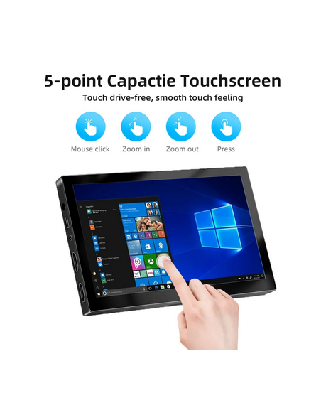 7Inch Monitor HDMI, 1024x600, TFT, 60Hz, LCD, 5-Point Touch, for ...