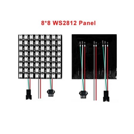 WS2812B Flexible LED Matrix 8x8 - 64 RGB Pixels | HackSpark