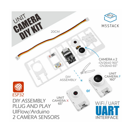 M5Stack ESP32CAM Wifi Camera Module, ESP32 + OV2640 160/65