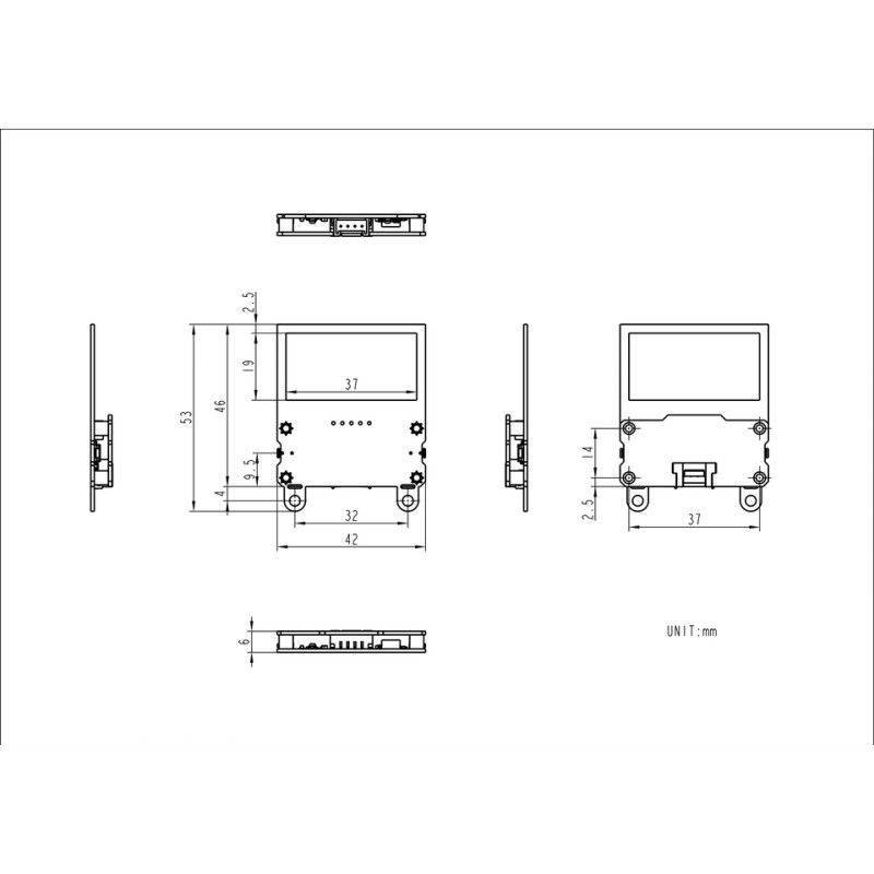 M5Stack Glass 2 Unit - 1.51" transparent OLED I2C | HackSpark