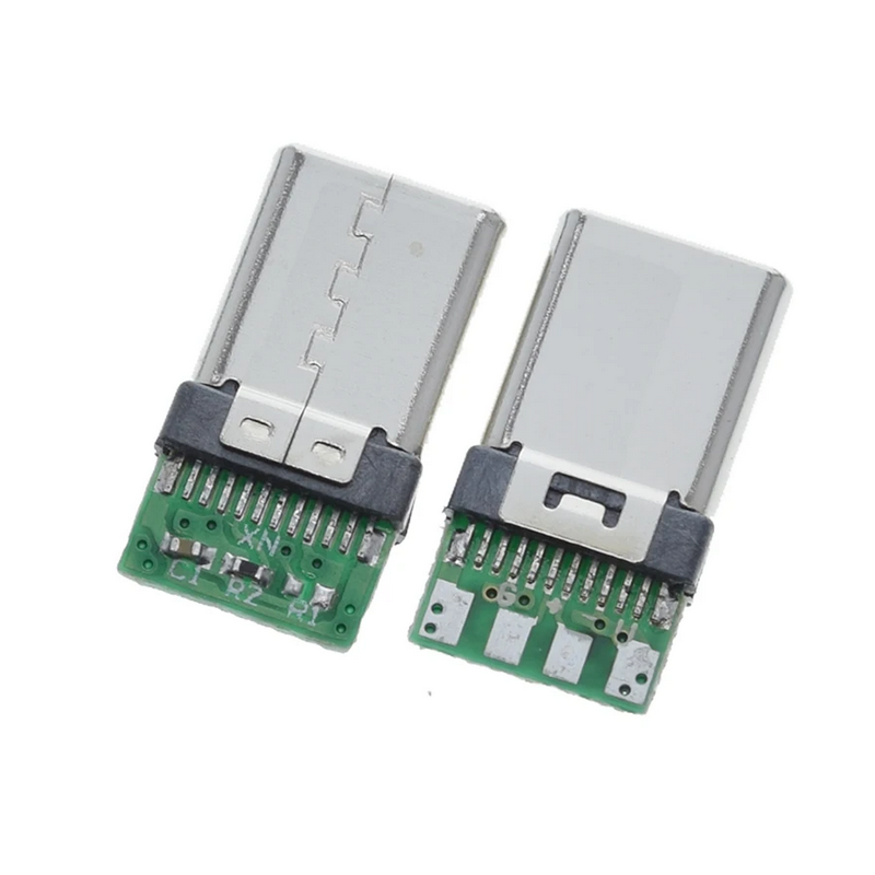 Connector, USB C M, Receptacle, 4 Way for cable