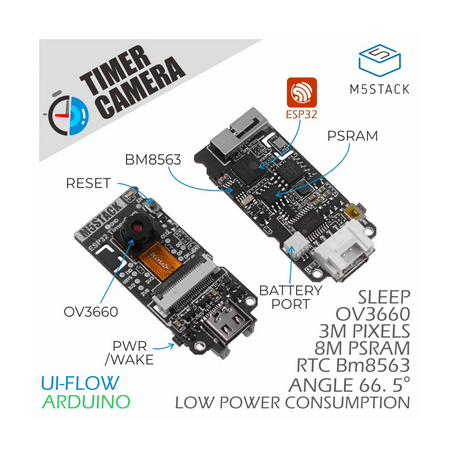 ESP32 PSRAM Timer Camera (OV3660) M5STACK