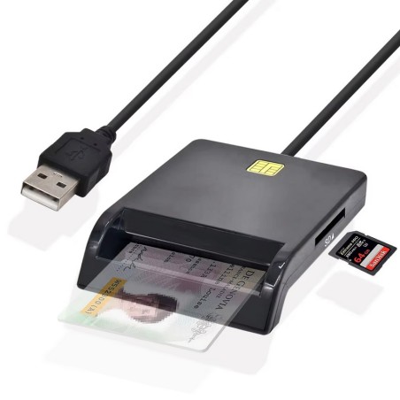 USB Smartcard Reader Plug and Play LED | HackSpark