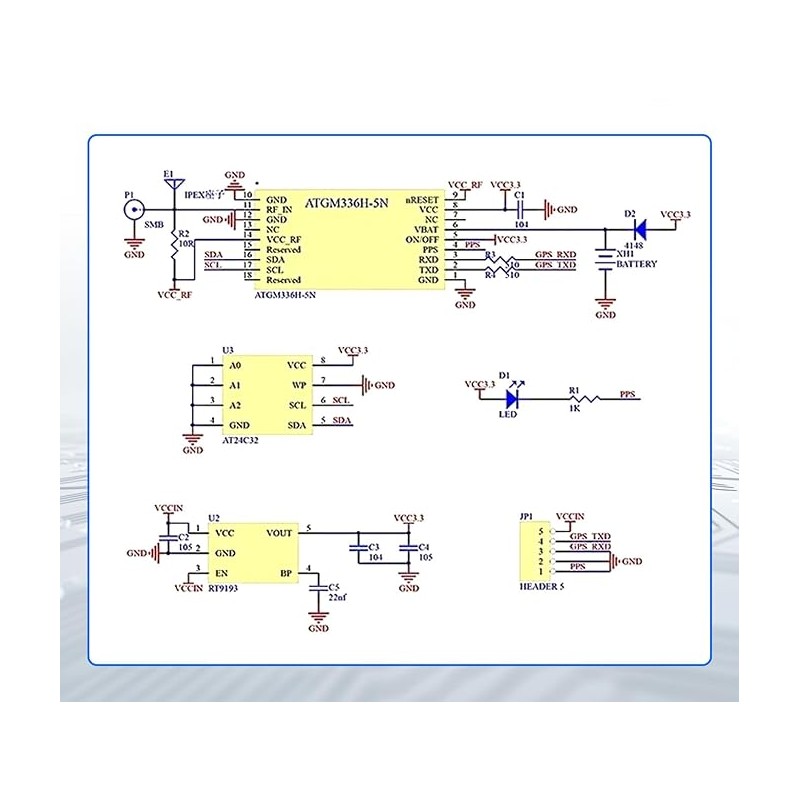 GNSS Module, GPS Beidou, ATGM336H-5N (Arduino raspi)