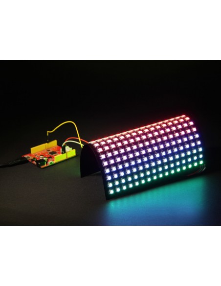 16x16 RGB LED Matrix w/ WS2812B - DC 5V (Flexible PCB, one wire serial ...