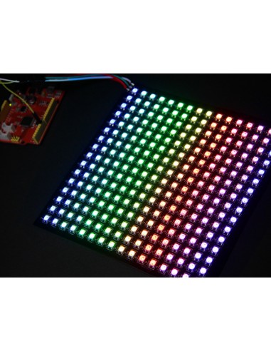 16x16 RGB LED Matrix w/ WS2812B - DC 5V (Flexible PCB, one wire serial ...