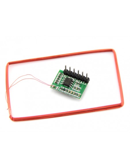 Mini 125Khz RFID Module - Pre-Soldered Antenna (70mm Reading Distance)