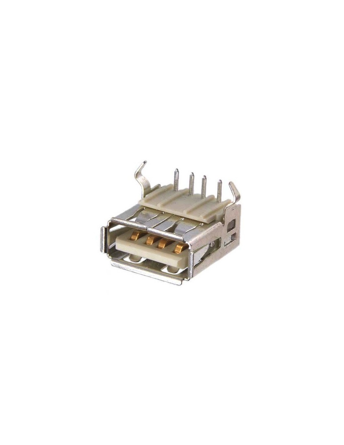 Connecteur USB, USB Type A, USB 2.0, Embase, 4 Voies, Montage ...