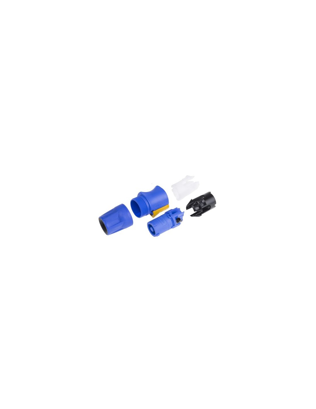Female Connector 3P, 250V 20A Blue, Nylon