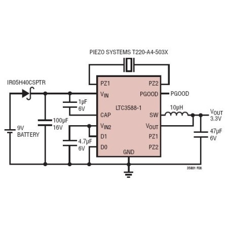 LTC3588 Energy Harvesting Module - HackSpark