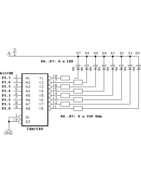 CD74HC540E Octal Buffer & Line Driver, 3-State, Inverting, 2 → 6 V, 20-Pin PDIP (DIP)