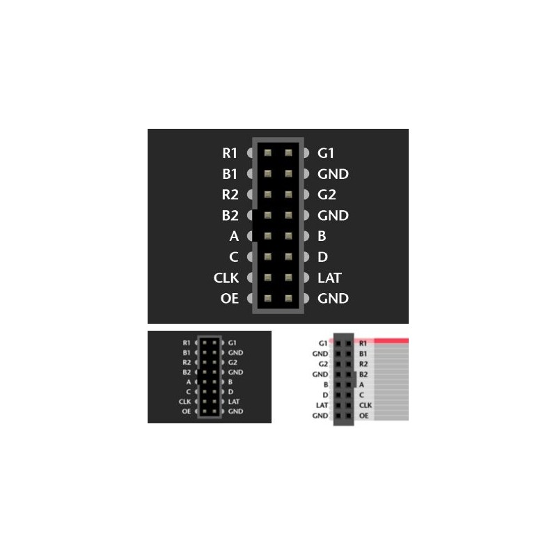 Module LED Matrice 16x32 P10 RVB Intérieur | HackSpark
