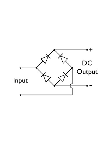 2W005G Redresseur mono-phase 50V 2A bridge (Pont de Diodes)