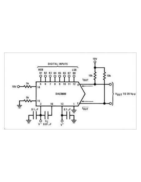 DAC0800 LCN (8-Bit Digital-to-Analog Converters)