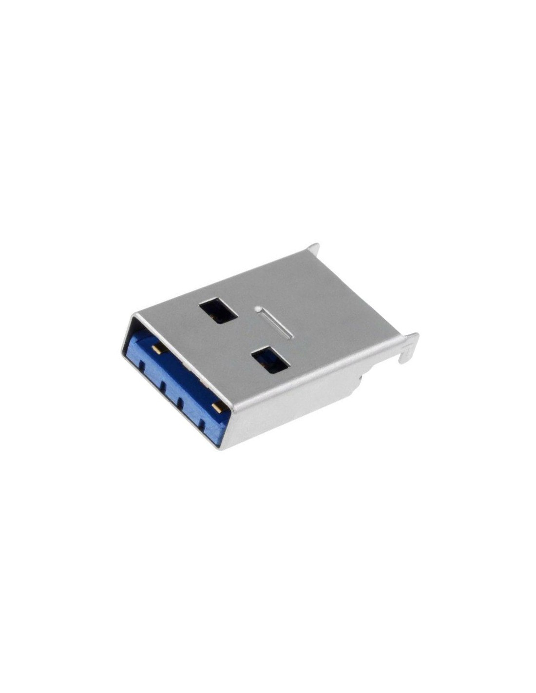 Prise mâle USB A, angulaires 90°, USB 3.0 doré SMD / CMS