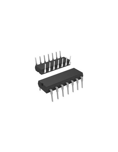 MCP3004 ADC, 10 bits-Bit, SPI, Différentiel, P DIP14 broches 4
