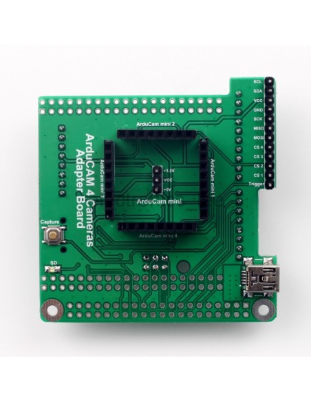 Arducam Multi Cameras Adapter Board HAT (Raspi, Arduino)