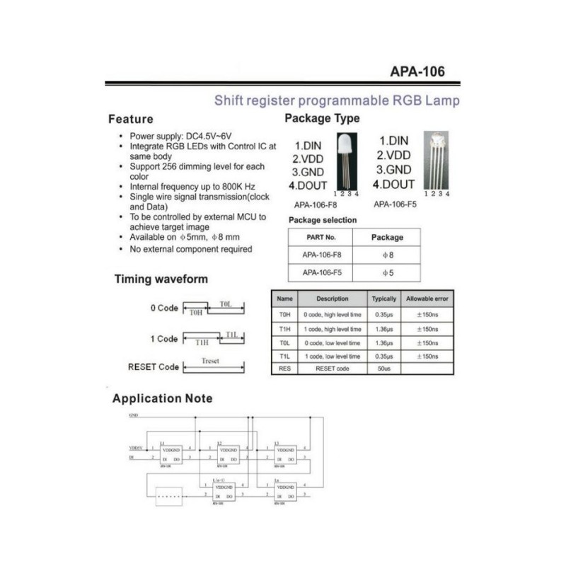 Philips Hue GU10 50X APA106 F5 / P9823 / YF923 - 5mm RGB LED Mit Int ...