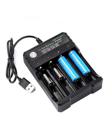 USB Plug 4X 18650 26650 Battery Charger