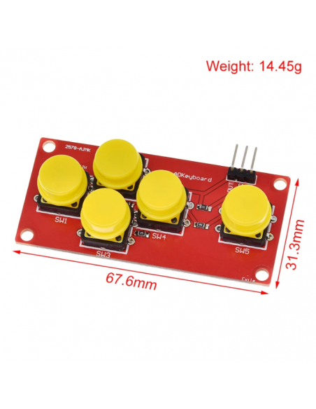 Ad Keyboard Simulate 5 Key Module Analog Button Pour Arduino Sensor
