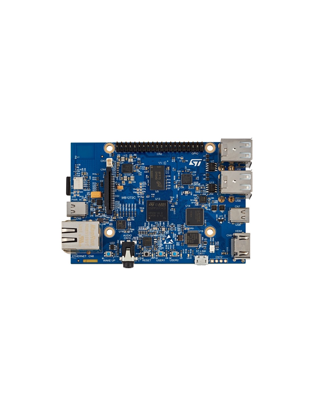 STM32MP157F-DK2 (Discovery kit 4" TFT 480×800 pixels MPU 4-Gbit DDR3L)