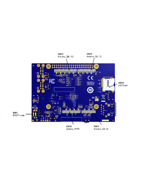 STM32MP157F-DK2 (Discovery kit 4" TFT 480×800 pixels MPU 4-Gbit DDR3L)