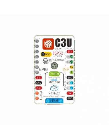 32bit RISC-V M5Stamp C3U KIT avec Wi-Fi/Bluetooth 5 M5Stack