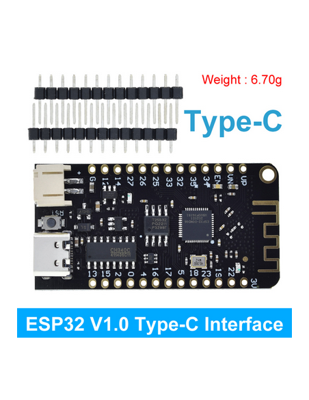ESP32 Lite V1.0.0 Development Board Wifi Bluetooth ESP32 ESP-32 REV1 CH340G 4MB TYPE-C USB
