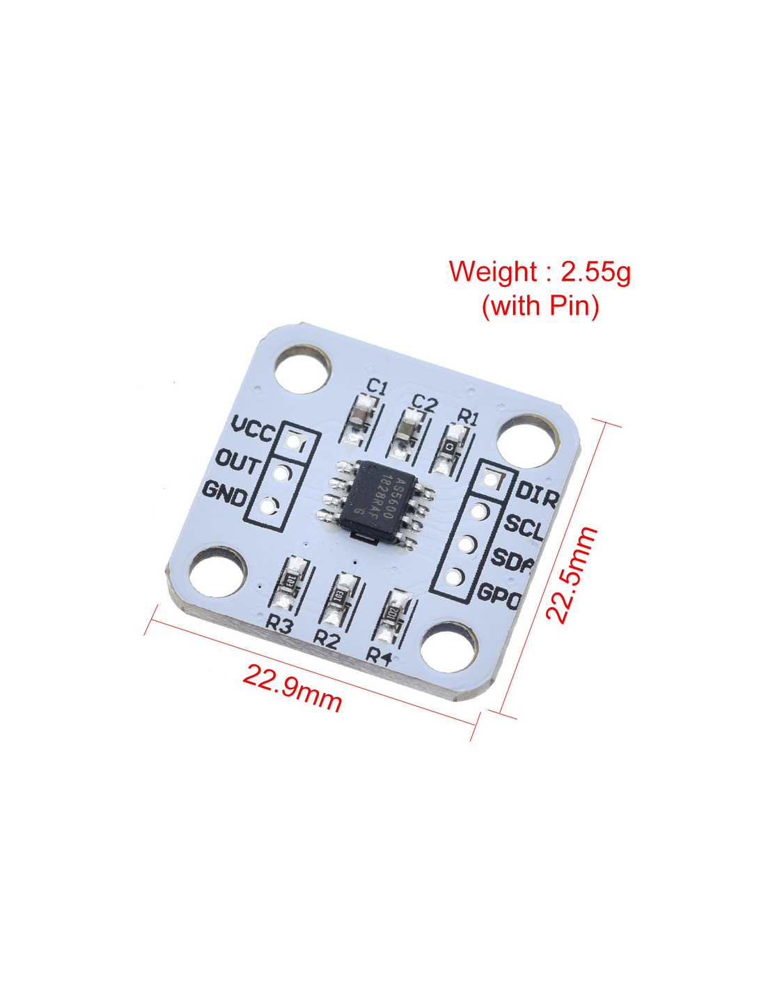 AS5600 Magnétique Codeur Magnétique Induction Angle Mesure Capteur ...